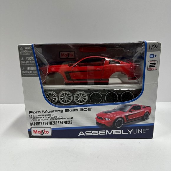 maisto | Toys | 24 Ford Mustang Boss 32 Assembly Line Diecast Kit ...
